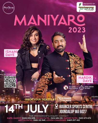 Maniyaro Navaratri with Ishani Dave & Hardik Dave 2023 - PERTH ...