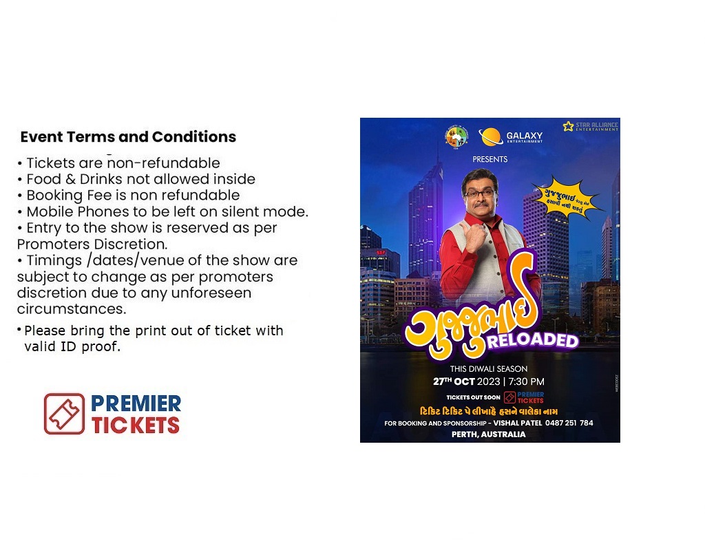 Gujjubhai Reloaded Perth - Live Comedy Show | Premier Tickets