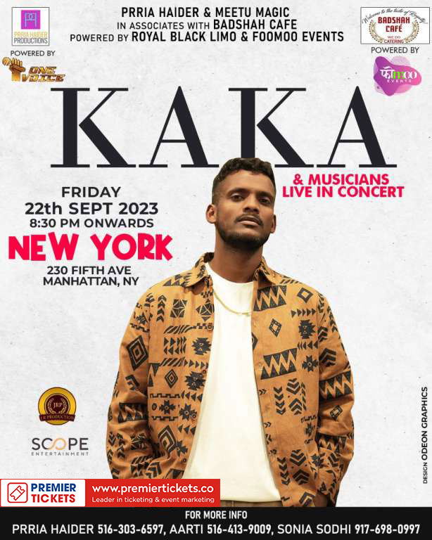 Kaka Live Concert in New York 2023 | Premier Tickets