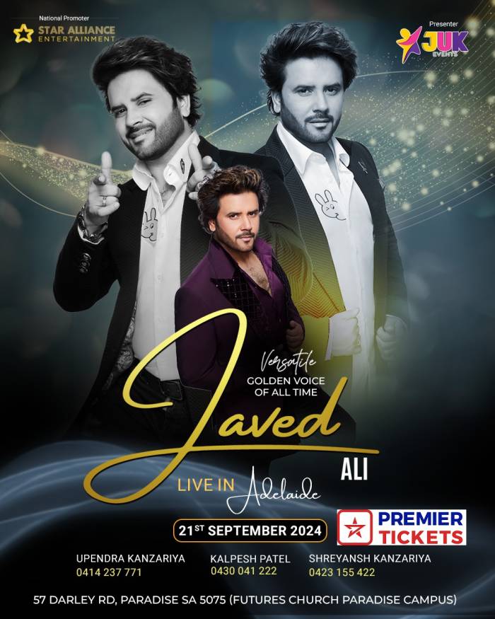 Golden Voice of All Time Javed Ali Live in Concert Adelaide - Premier ...
