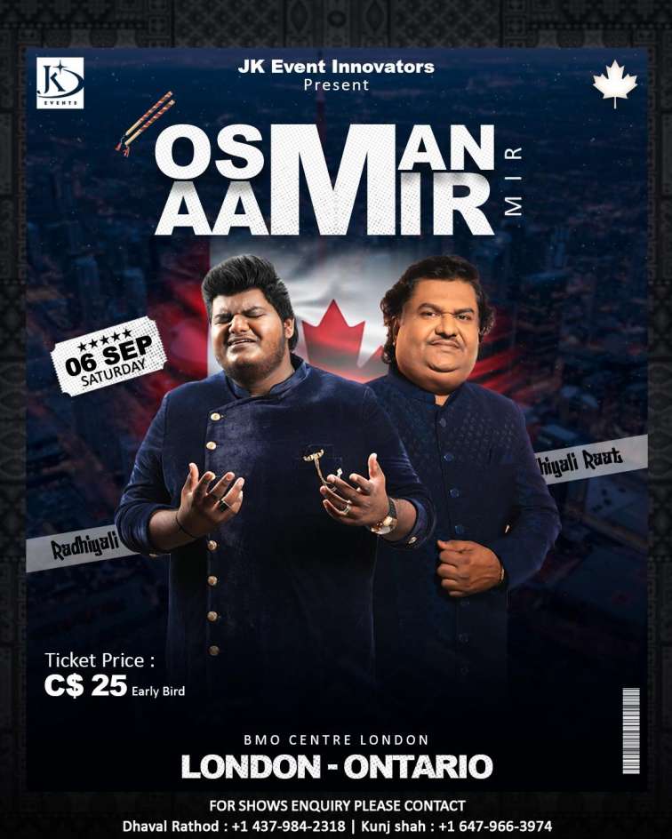 Radhiyali Raat with Aamir & Osman Mir in Ontario 2025