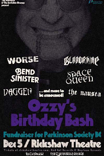 Ozzy’s Birthday Bash | Fundraiser for Parkinson Society BC