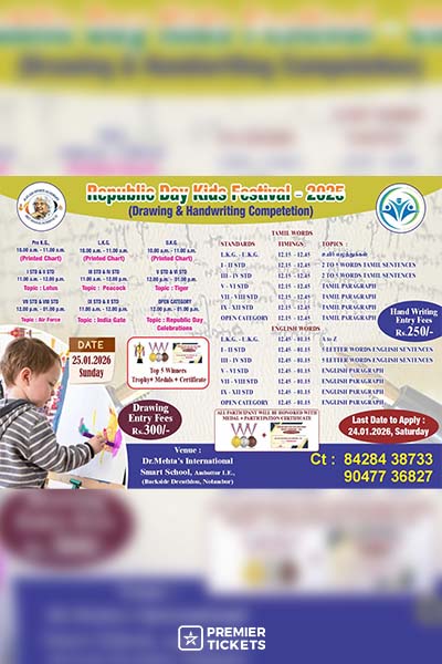 Republic Day Kids Festival 2026 – Drawing & Handwriting Contest