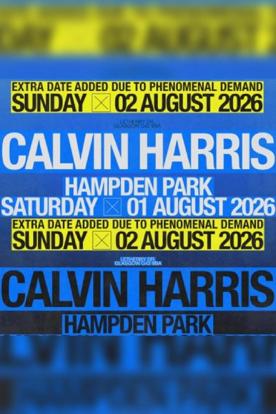 Calvin Harris Live in Glasgow 2026