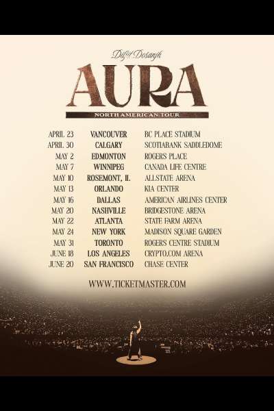 Diljit Dosanjh - Aura World Tour 2026 Edmonton - Premier Tickets